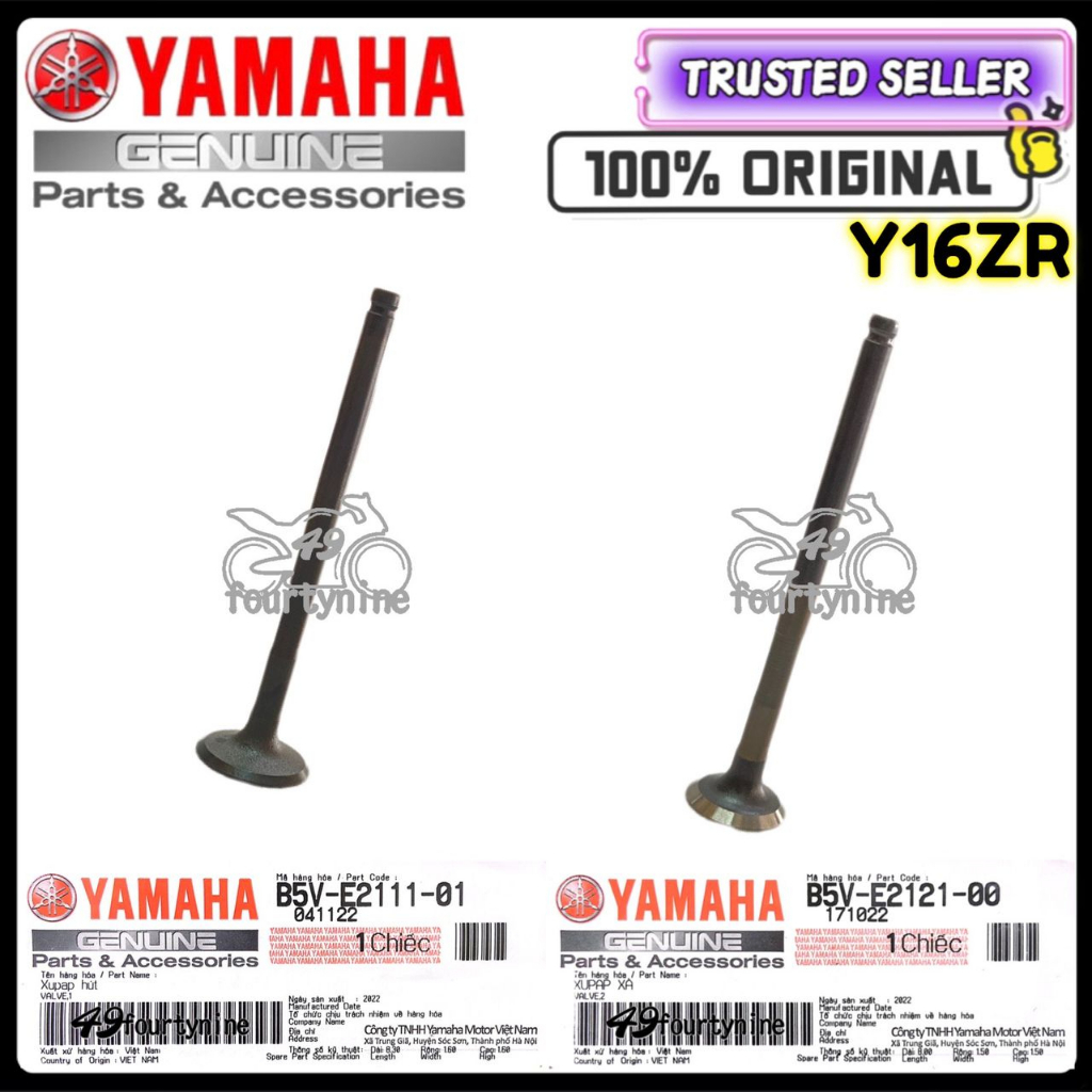 100% ORIGINAL Y16 Y16ZR VALVE SET EXHAUST VALVE INTAKE VALVE B5V-E2111 ...