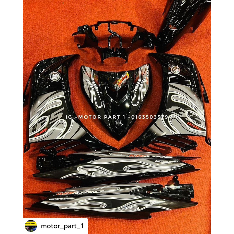 COVER SET LC 135 V2,V4,V5,V6,V7 API PUTIH ORIGINAL ABS | Shopee Malaysia