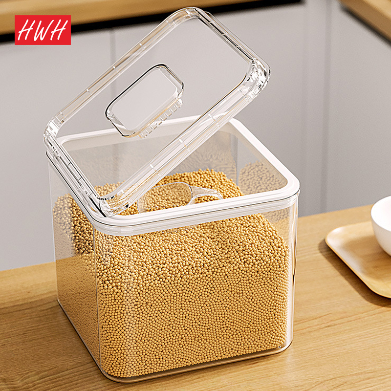 HWHOME 5L/10L/15L/25L Kitchen Storage Box Grains Rice Dispenser ...