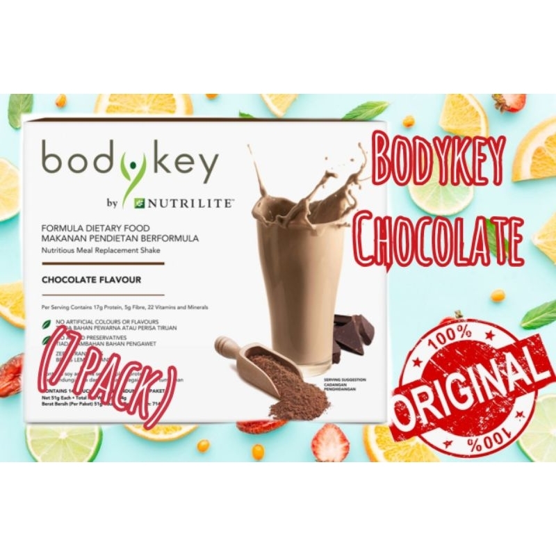 NUTRILITE Bodykey Meal Replacement Chocolate flavour (7pack) | Shopee ...