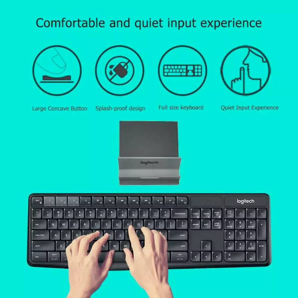 Logitech K375s Multi Device Full Size Bluetooth Keyboard For Computer Phone And Tablet Shopee