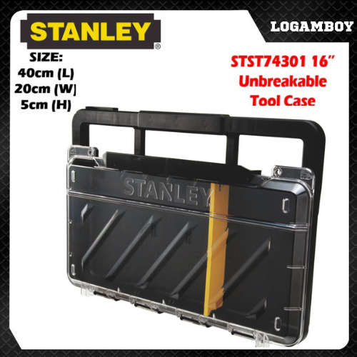 STANLEY TOOLS BOX CASE UNBREAKABLE KOTAK PVC PLASTIC TIDAK PECAH ...
