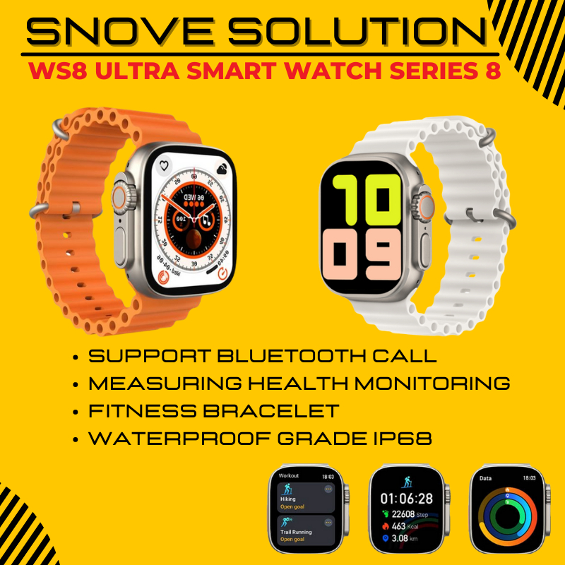 WS 8 smart fitness watch fitness Ultra Murah Women Man Jam Tangan ...