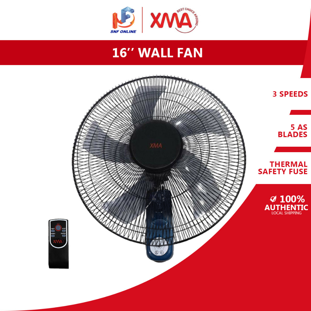XMA Wall Fan Series with Remote (16") XMA-16RWF | Shopee Malaysia