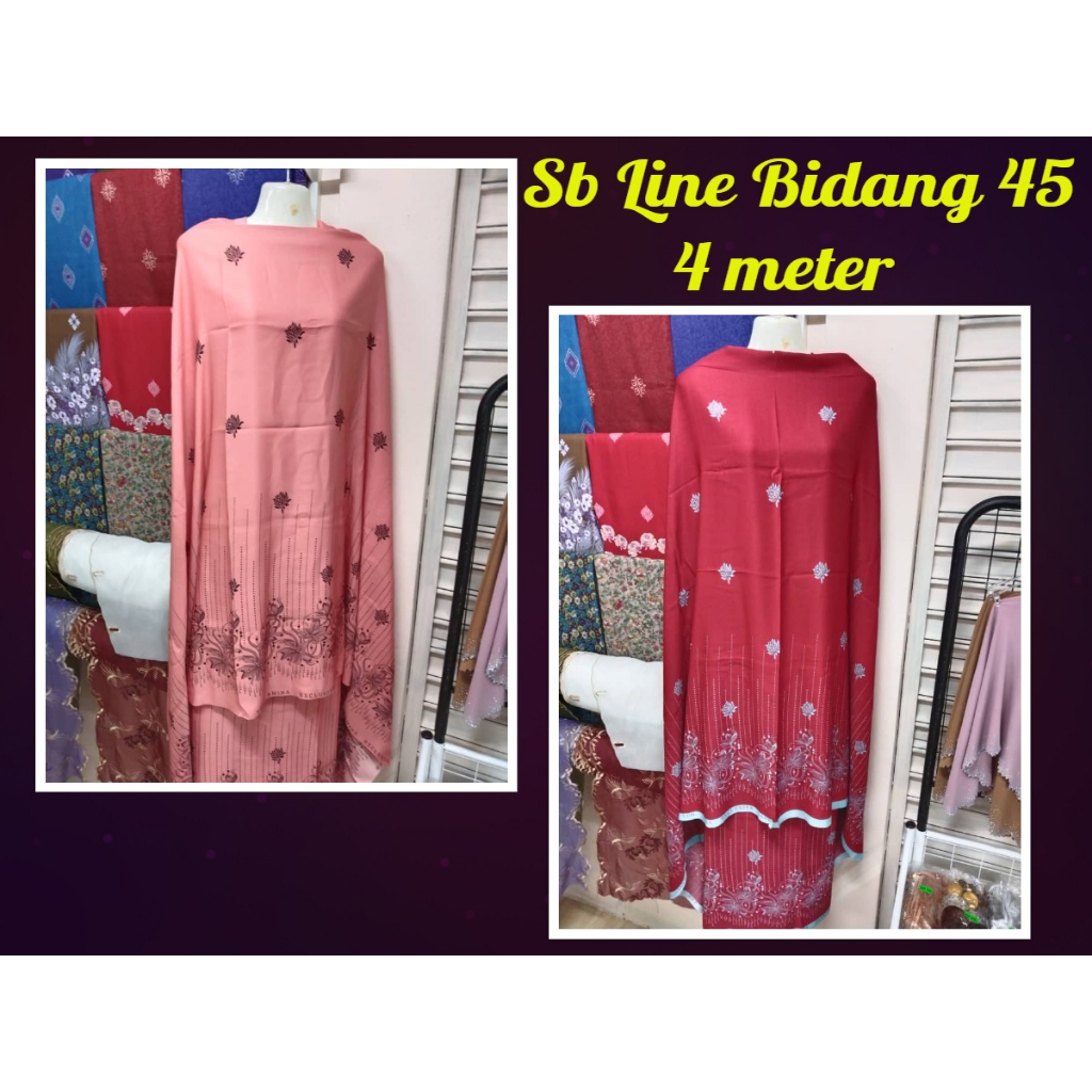 SB LINE VIRAL!!! KAIN PASANG 4 meter | Shopee Malaysia