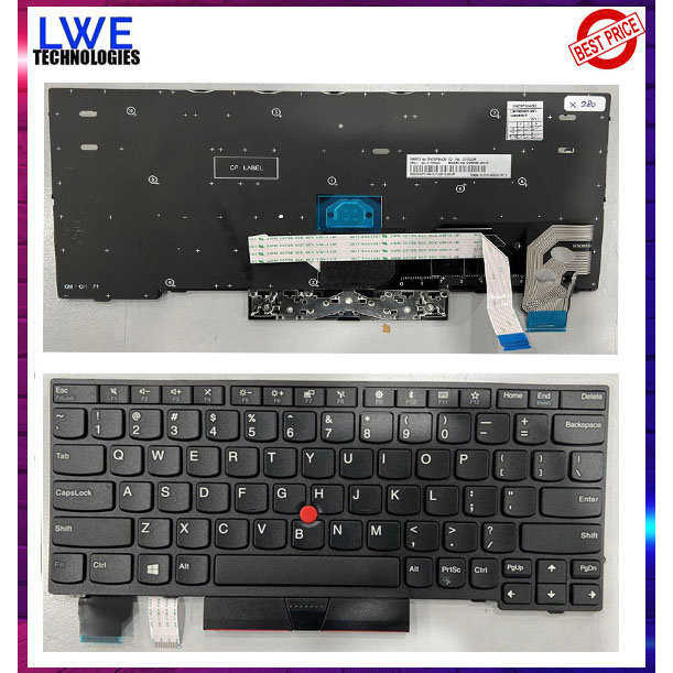 Lenovo Thinkpad X280 A285 X395 X390 Keyboard US without backlit 01YP200 ...