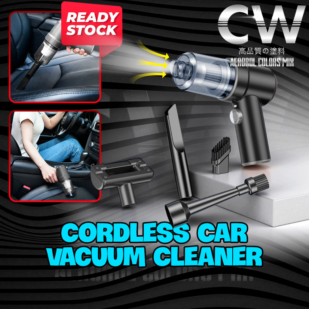 Cordless Car Vacuum Cleaner 9900PA Mini Wireless Vacuum Kereta ...