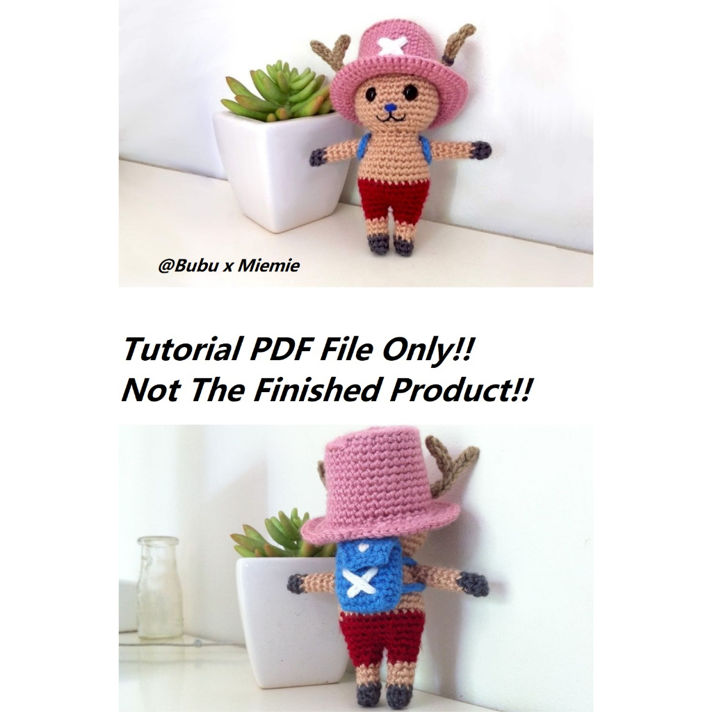 Amigurumi Crochet Tutorial- One Piece Tony Tong Chopper Pattern/PDF ...
