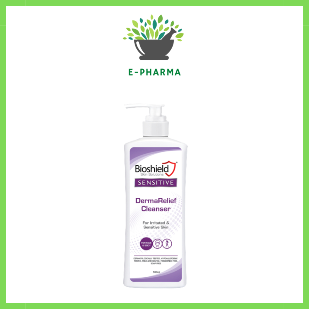 Bioshield Derma Relief Cleanser 500ml | For Irritated & Sensitive Skin ...