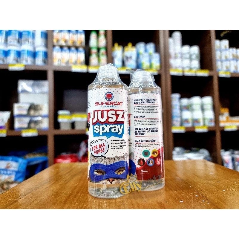 SUPERCAT Jusz Spray 150ML Anti Fungus, Fleas, Mites & Wounds Untuk ...