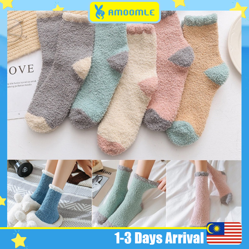 Maternity Socks Stokin Berpantang Bersalin Stoking Pantang Fluffy ...