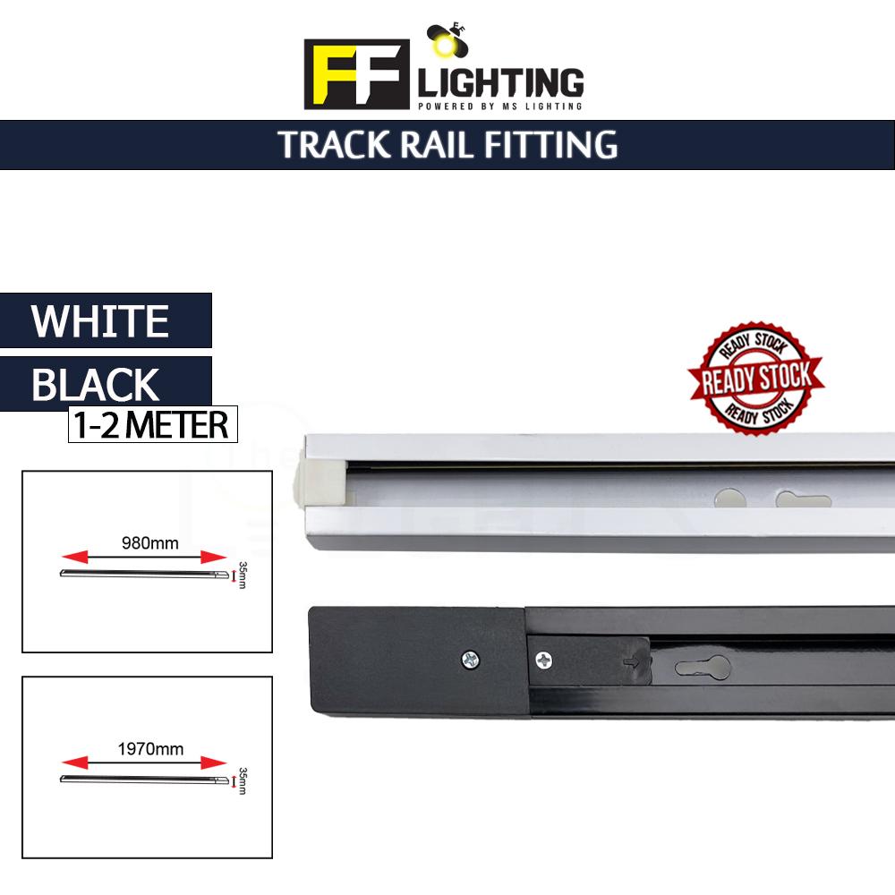 FFL TRACK RAIL WHITE/BLACK FF LIGHTING TRACK RAIL FITTING TRACK LIGHT ...