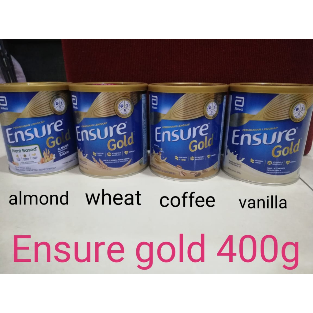 Ensure gold vanilla,wheat,coffee,plant based almond (400g) | Shopee Malaysia