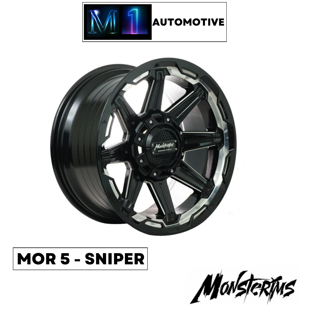 MOR-5 SNIPER Monsterims Off Road Rim 4x4 Rim Original Monsterims 17 18 ...