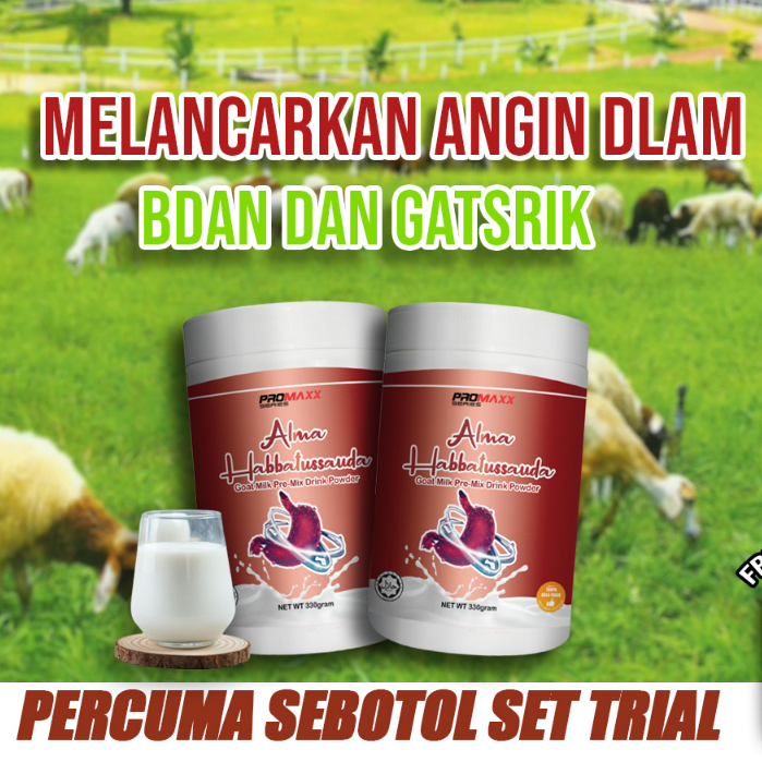 Susu Kambing Alma Habbatussauda Promaxx Rawat Gerd Angin Gastrik ...