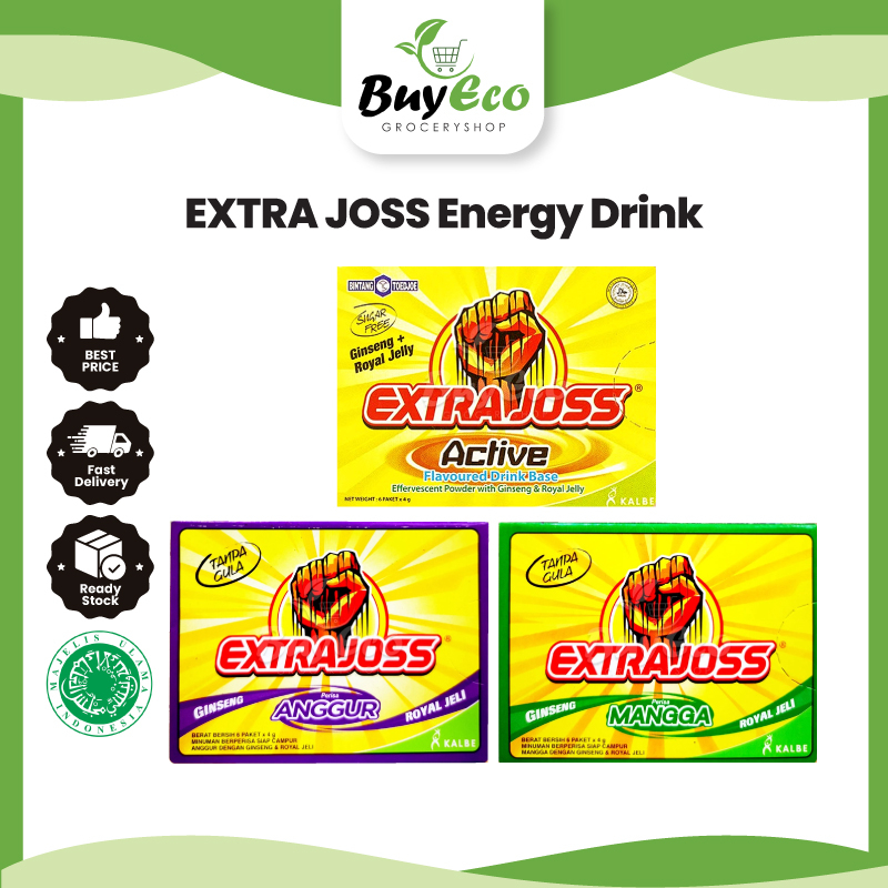 EXTRAJOSS Energy Drink Active Grape Mango|Minuman Tenaga Extra Joss ...