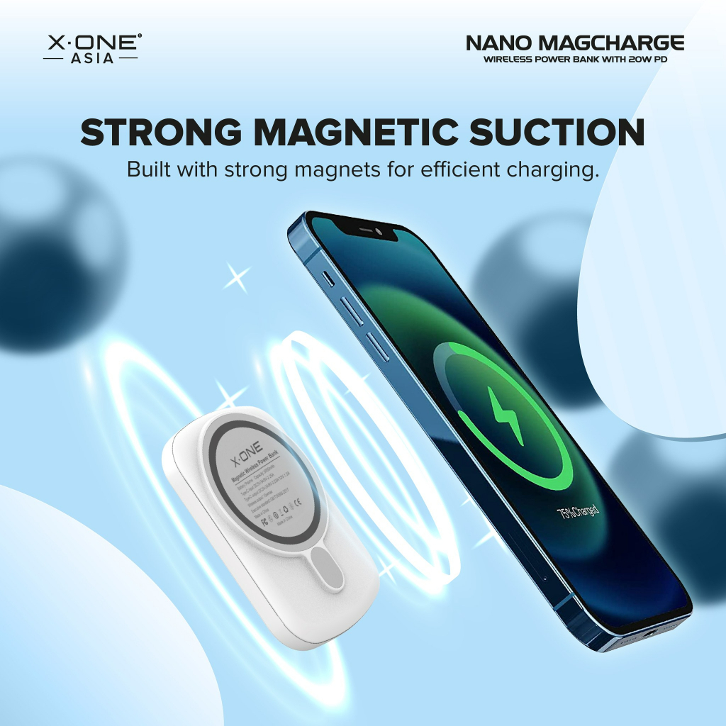 X.ONE 20W Nano Magcharge 10000mAh / 5000mAh Wireless Powerbank with 20W ...