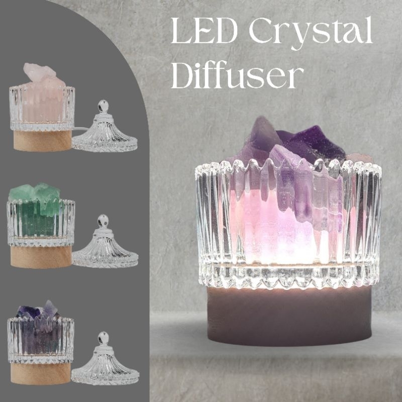Led Crystal Diffuser Aromatherapy For Essential Oil Perfume Pewangi Rumah Minyak Pati Wangi Home ...