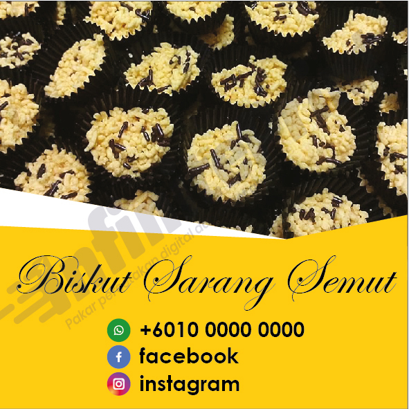 [READY STOCK] Kuih Raya Sticker Product - Label 3cm / 4cm / 5cm / 6cm ...