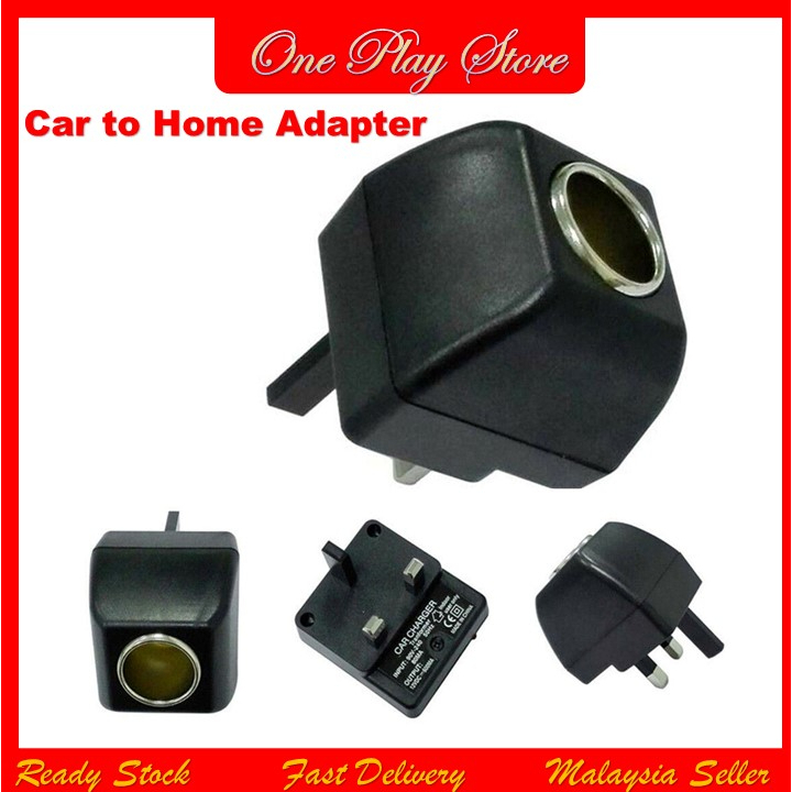 Car Cigarette Lighter Socket Outlet 240V Mains Plug To 12V Car Charger ...