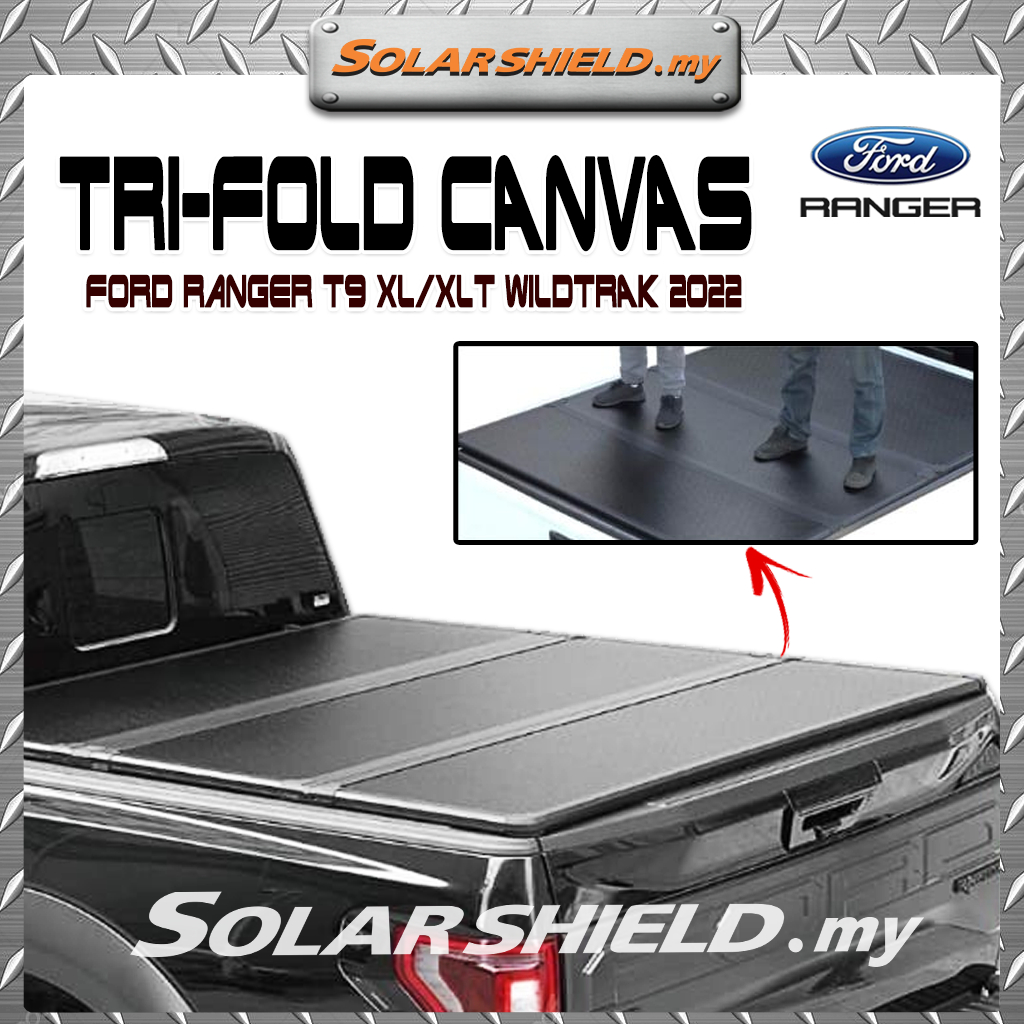 Ford Ranger T6/T7/T8/T9 Vigo/Revo/D-Max/ Triton Hard Tri-Fold Tonneau ...