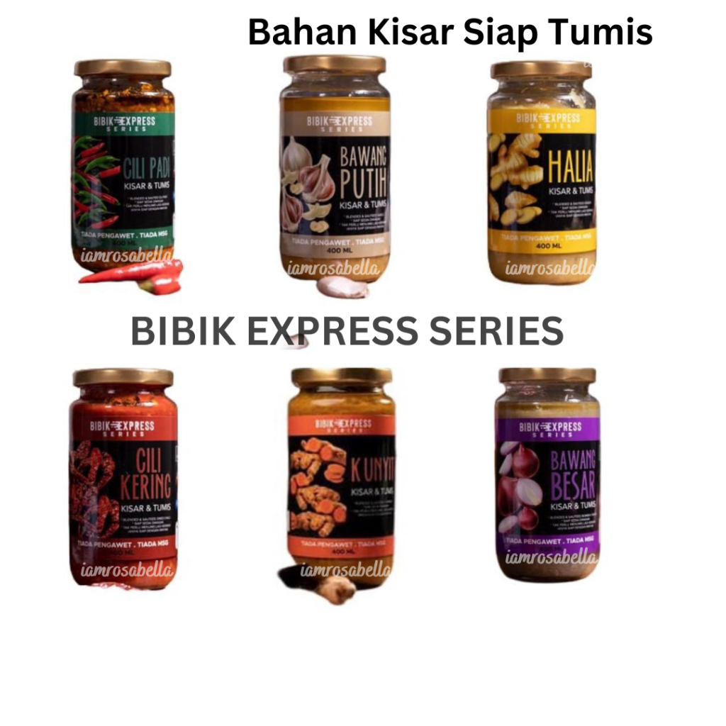 Bibik Express Bahan Kisar Tumis Pes Bawang Merah / Putih / Cili Padi ...