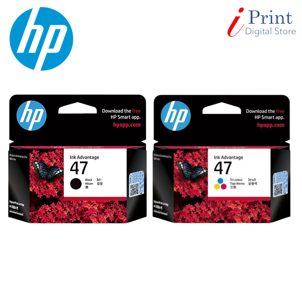 HP 47 Black/Color Original Ink Cartridge 6ZD21AA/6ZD61AA | Shopee Malaysia