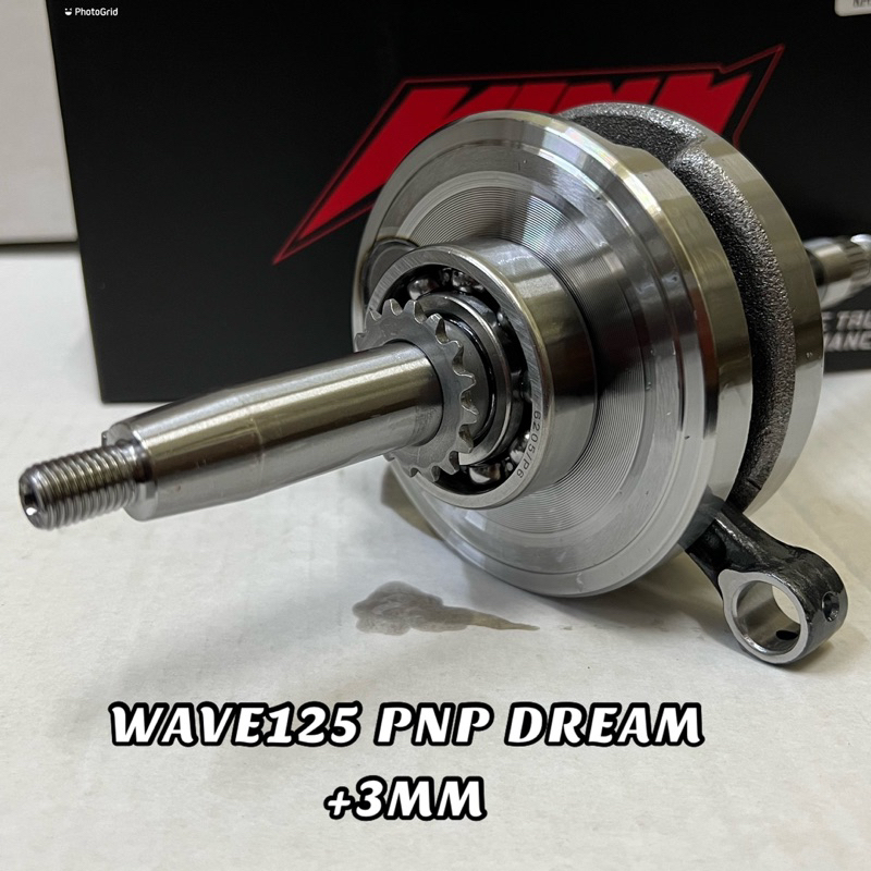 kING DRAG RACING CRANKSHAFT WAVE125 PNP DREAM JET 3MM CRANKSHAFT BATU ...