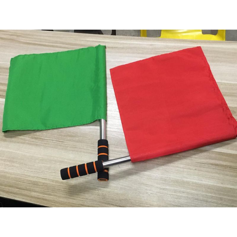 SAFETY TRAFFIC FLAG RED OR GREEN (SAFETY FLAG) PPE BENDERA KESELAMATAN | Shopee Malaysia