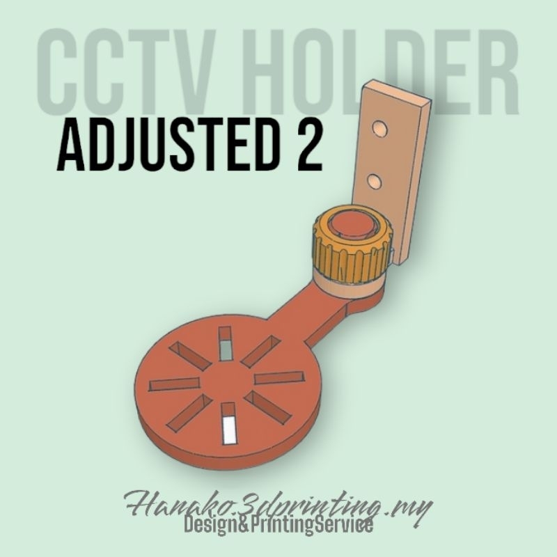 [3d print] Universal Adjusted 2 CCTV holder mount wall bracket ip cam ...