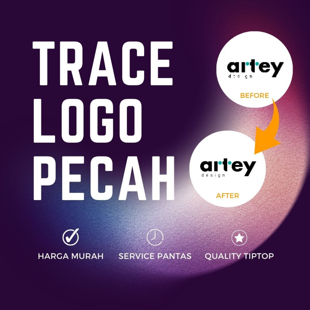 TRACE LOGO PECAH / RE DRAW LOGO / HIGH RESOLUTION / ORIGINAL FILE ...