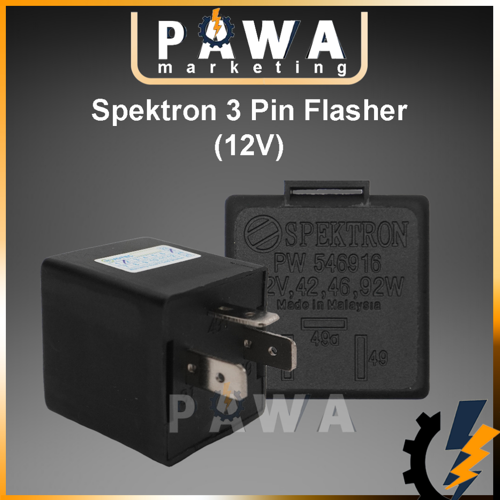 Pawa Original Spektron Signal Relay Flasher Unit Relay Proton 12V 42 46 ...