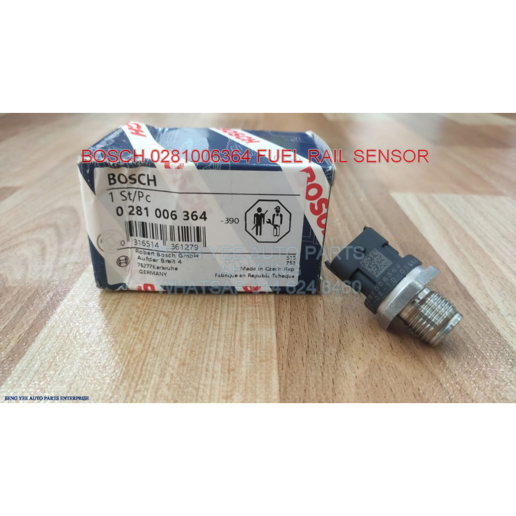 BOSCH 0281006364 FUEL RAIL PRESSURE SENSOR (ORIGINAL) | Shopee Malaysia