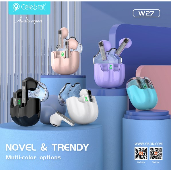 Celebrat TWS-W1 W13 W16 W17 W26 W27 LOW DELAY GAMING True Wireless ...