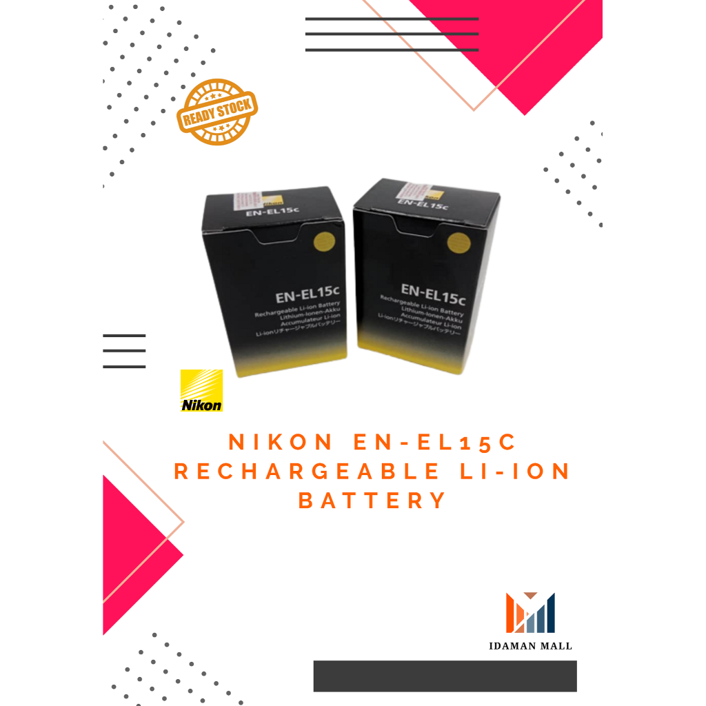 Original Nikon EN-EL15c Rechargeable Lithium-Ion Battery | Shopee Malaysia