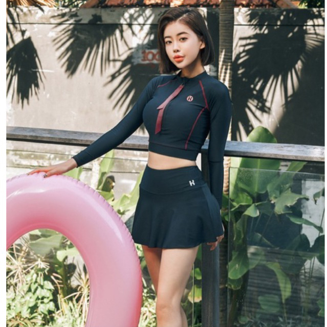 0796 longsleeve swimsuit swimwear bikini Malaysia BAJU RENANG panjang skirt ready stock fast ...