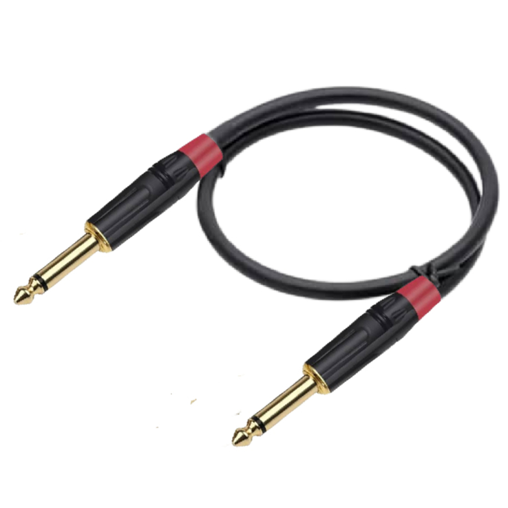 R Connector 6.35mm Straight to Straight mono instrument jack cable ...