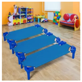 2 Unit Extra Long 150CM LONG Kids Baby Stackable Bed Kindergarden ...