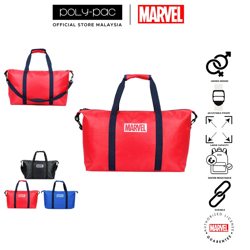 Marvel By Poly Pac 18" Water Resistant Duffel Bag Gym Bag With Sling ...