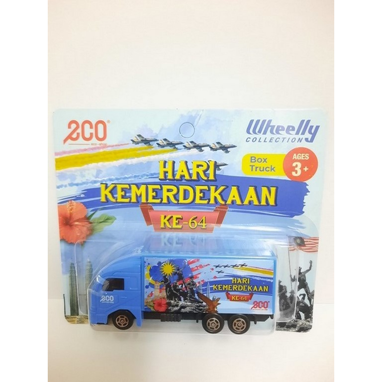 ECO DIECAST BOX TRUCK(MERDEKA BLUE) | Shopee Malaysia