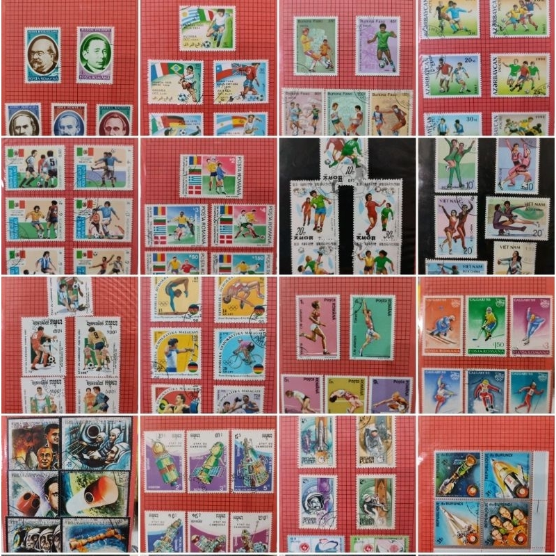 Setem Tema (Angkasa, Sukan, Tokoh, Seni, Flora, Fauna) | Shopee Malaysia