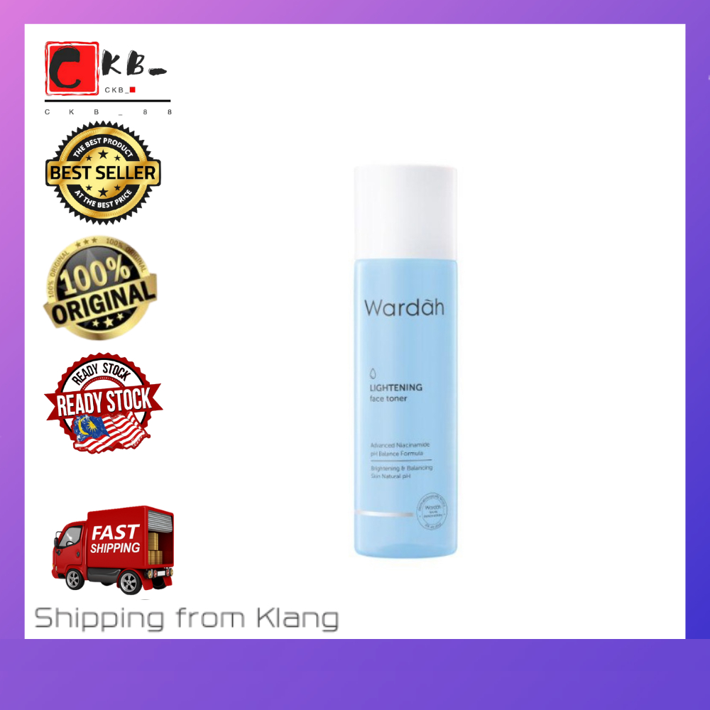 🔥Hot Sales🔥Wardah Lightening Face Toner 125ml -( 1 unit ) | Shopee Malaysia