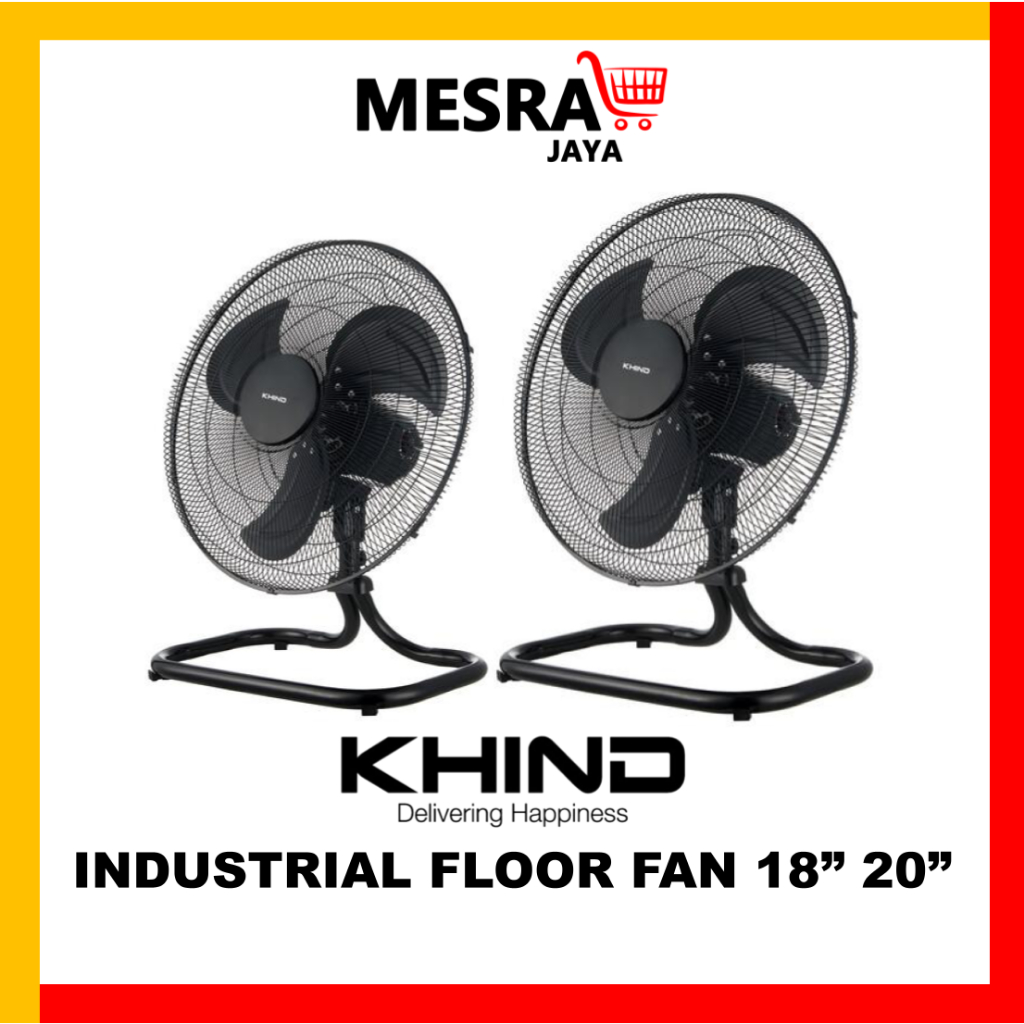KHIND INDUSTRIAL FLOOR FAN FF1803B 18" / FF2003B 20" KIPAS LANTAI ...