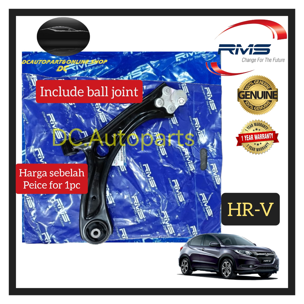 RMS CONTROL LOWER ARM FRONT HRV T7A RZ18Z9 LOWER ARM ( PRICE FOR 1PCS ...