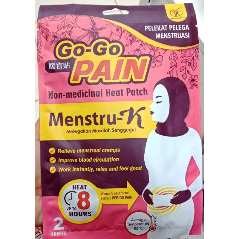 Go Go Pain Non Medicinal Heat Patch Menstru K Relieve Menstrual ...