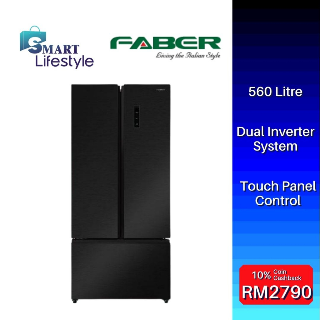 FABER REFRIGERATOR FRIGOR 3D-563BK | Shopee Malaysia