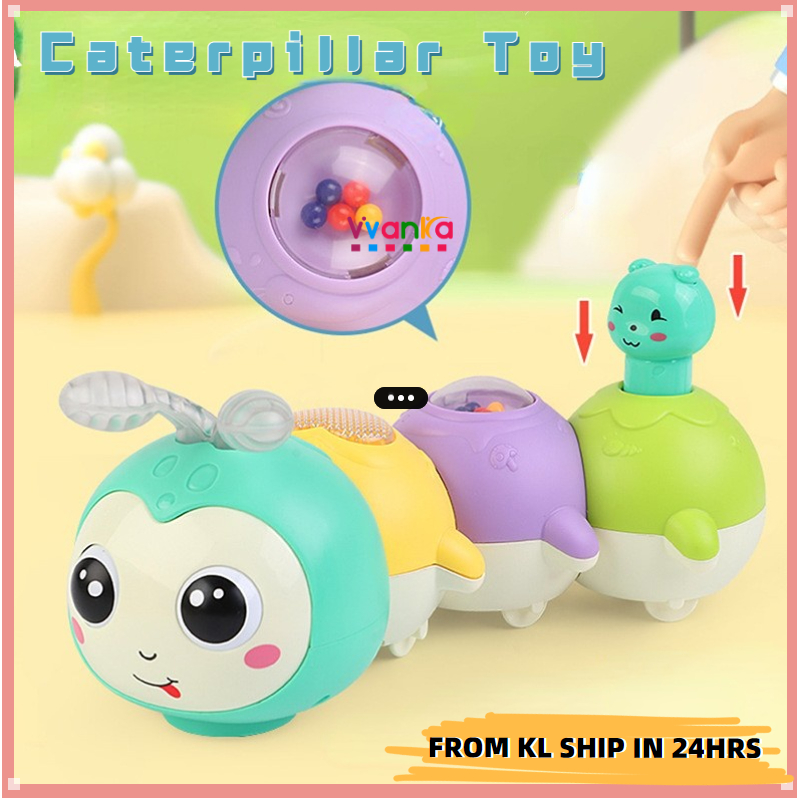 VVANKA [From KL] Baby Musical Toy Crawling Caterpillar Toy Educational ...