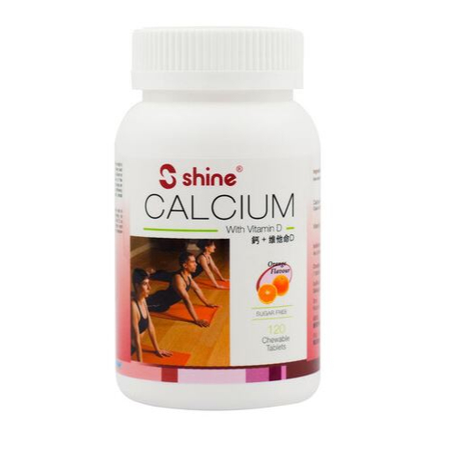 SHINE CALCIUM WITH VITAMIN D ORANGE FLAVOUR (NO SUGAR ADDED) CHEWABLE ...
