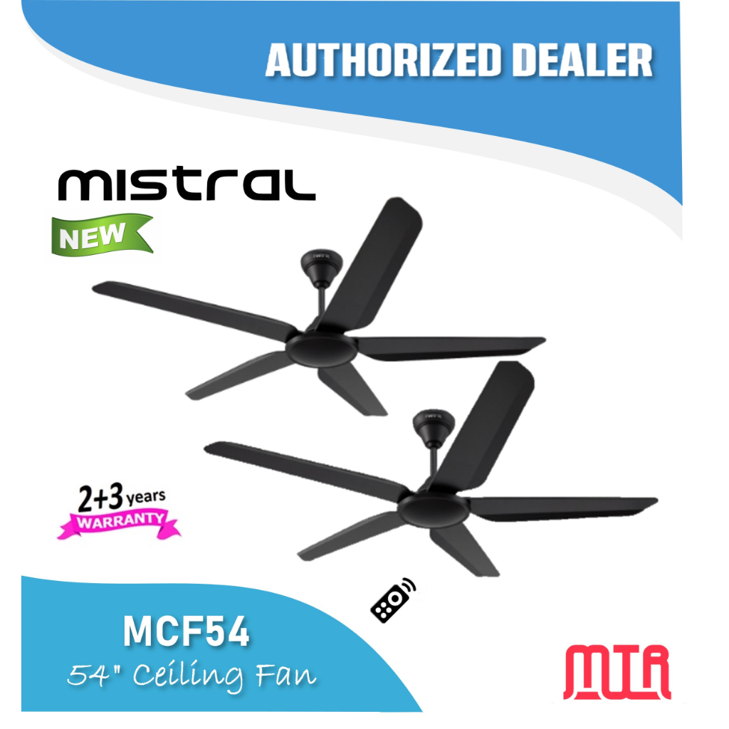 MISTRAL MCF54 54" CEILING FAN / AIWA AWCF-33 5 Blade / ELMARK 56'' 5 ...