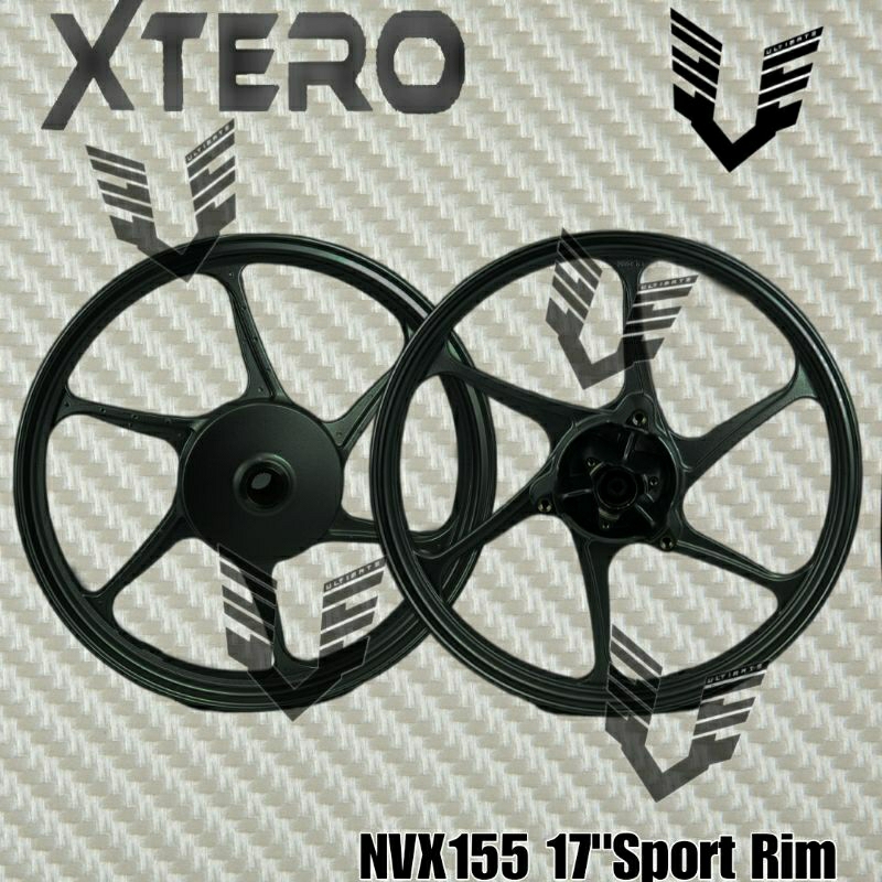 YAMAHA NVX V1 V2 Y15 AEROX XTERO SPORT RIMS X6 RIM 1.6 1.85 X17 17 INCH ...